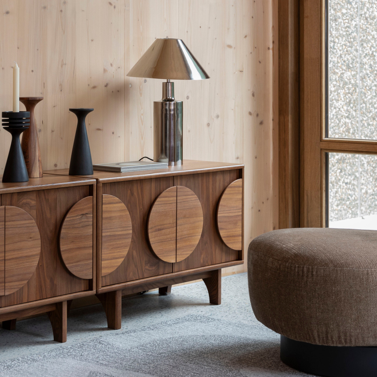 Zuiver Groove Small Sideboard Walnut or Oak